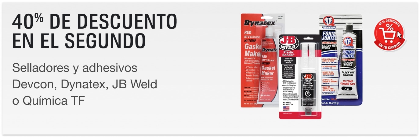 40% DE DESCUENTO EN EL SEGUNDO SELLADORES Y ADHESIVOS DEVCON, DYNATEX ...